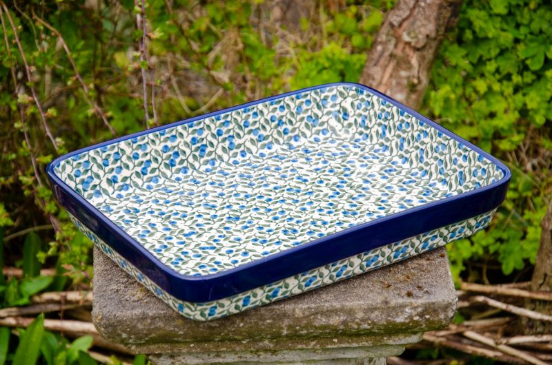 Polish Shallow Oven Dishes Stoneware Pottery Polkadot Lane UK