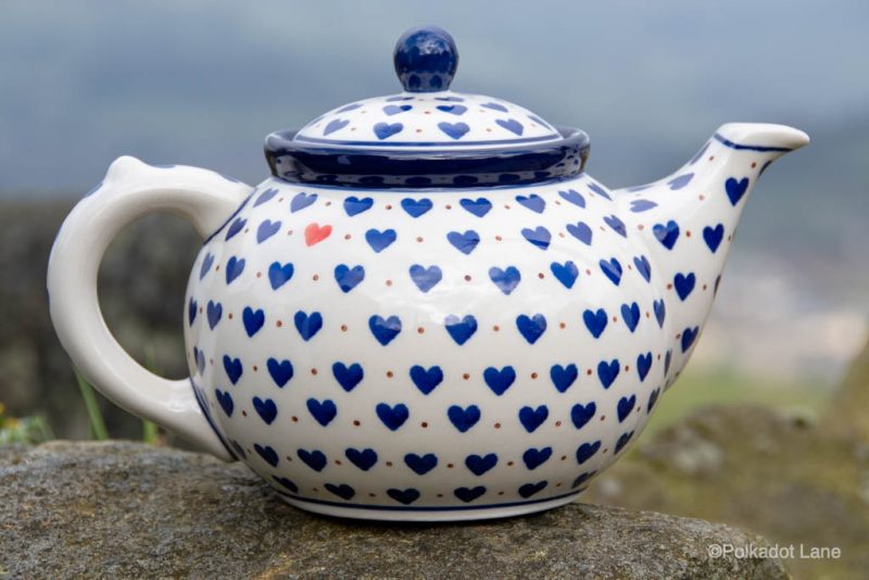 Polish Pottery Teapots for four tea time - Polkadot Lane shop online
