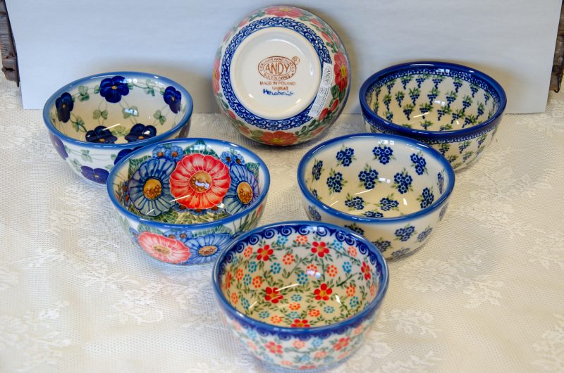 Polish Pottery Tableware Plates Bowls Polkadot Lane UK
