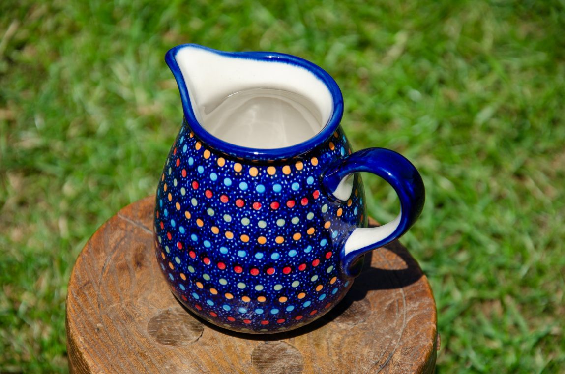 Neon Pattern Small Jug by Ceramika Manufaktura Polish Pottery. Unikat