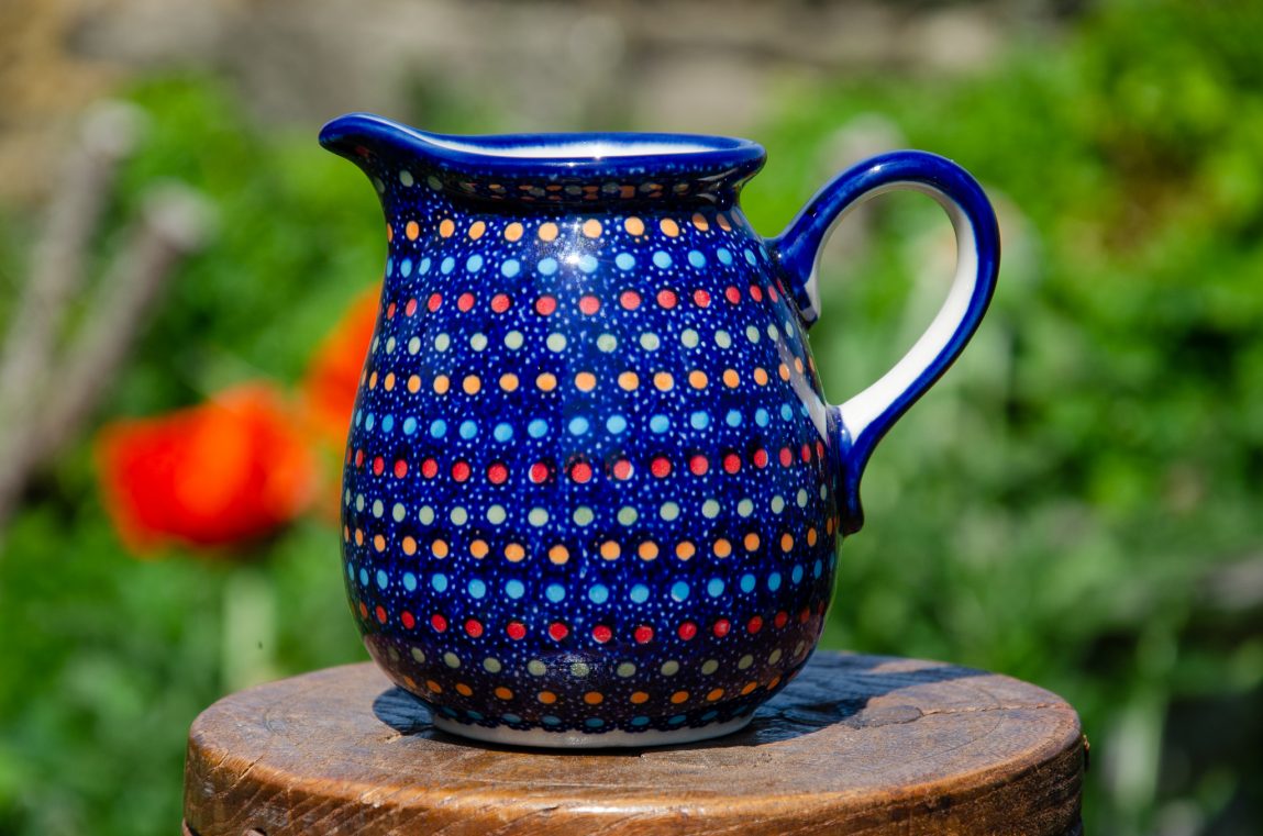 Neon Pattern Small Jug by Ceramika Manufaktura Polish Pottery. Unikat