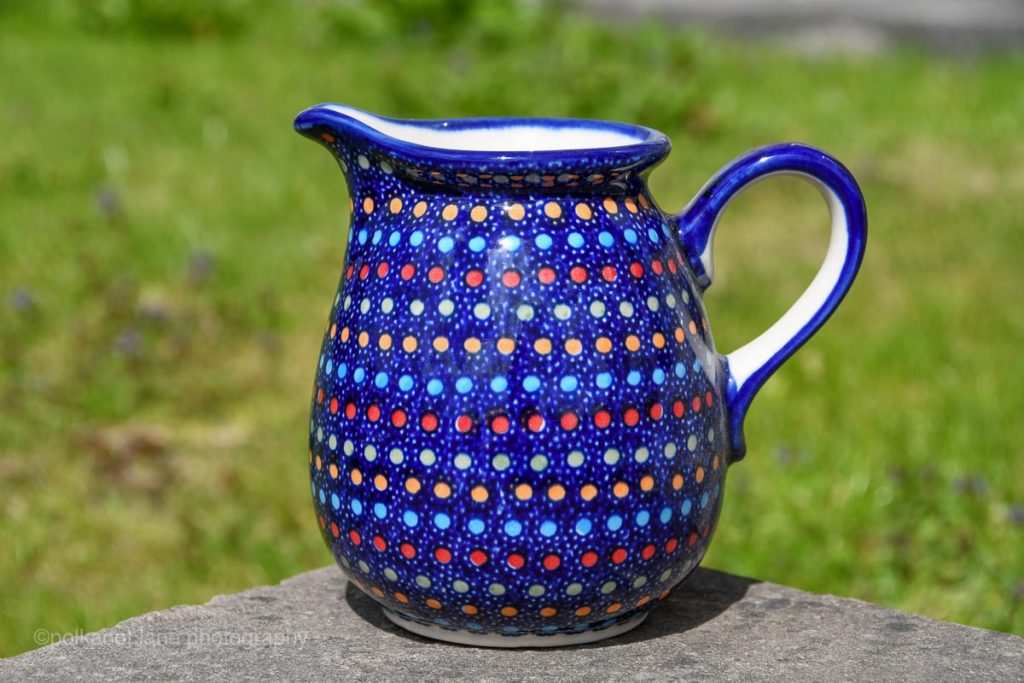 Neon Pattern Small Jug by Ceramika Manufaktura Polish Pottery. Unikat