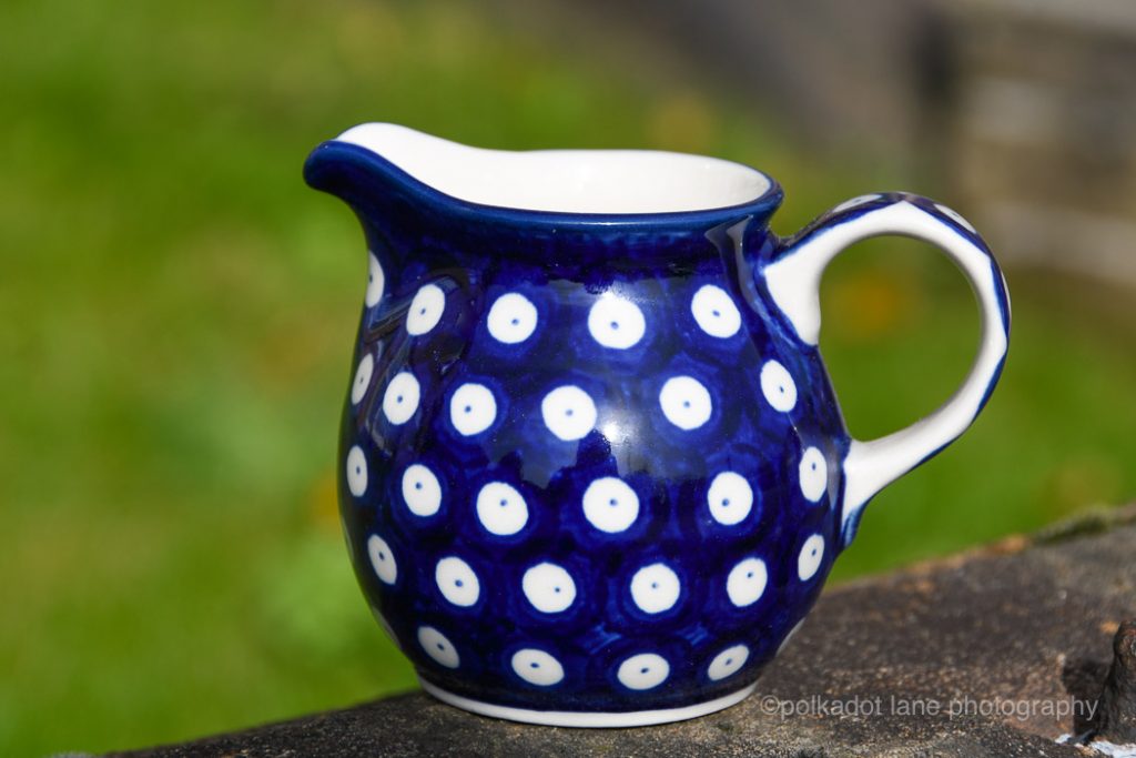Polkadot Blue Small Milk Jug Tea Time - Polkadot Lane online shop