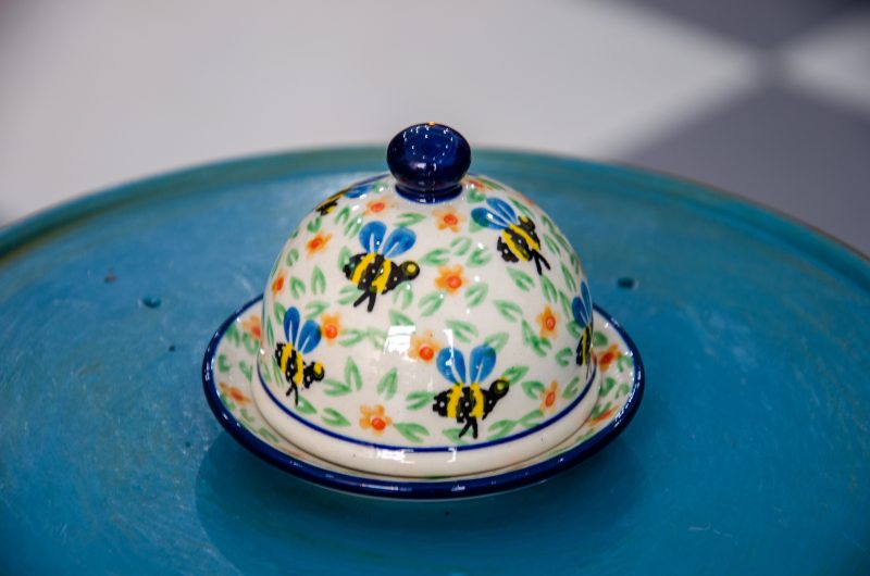 Polish Pottery Butter Dishes from Ceramika Artystyczna and Zaklady