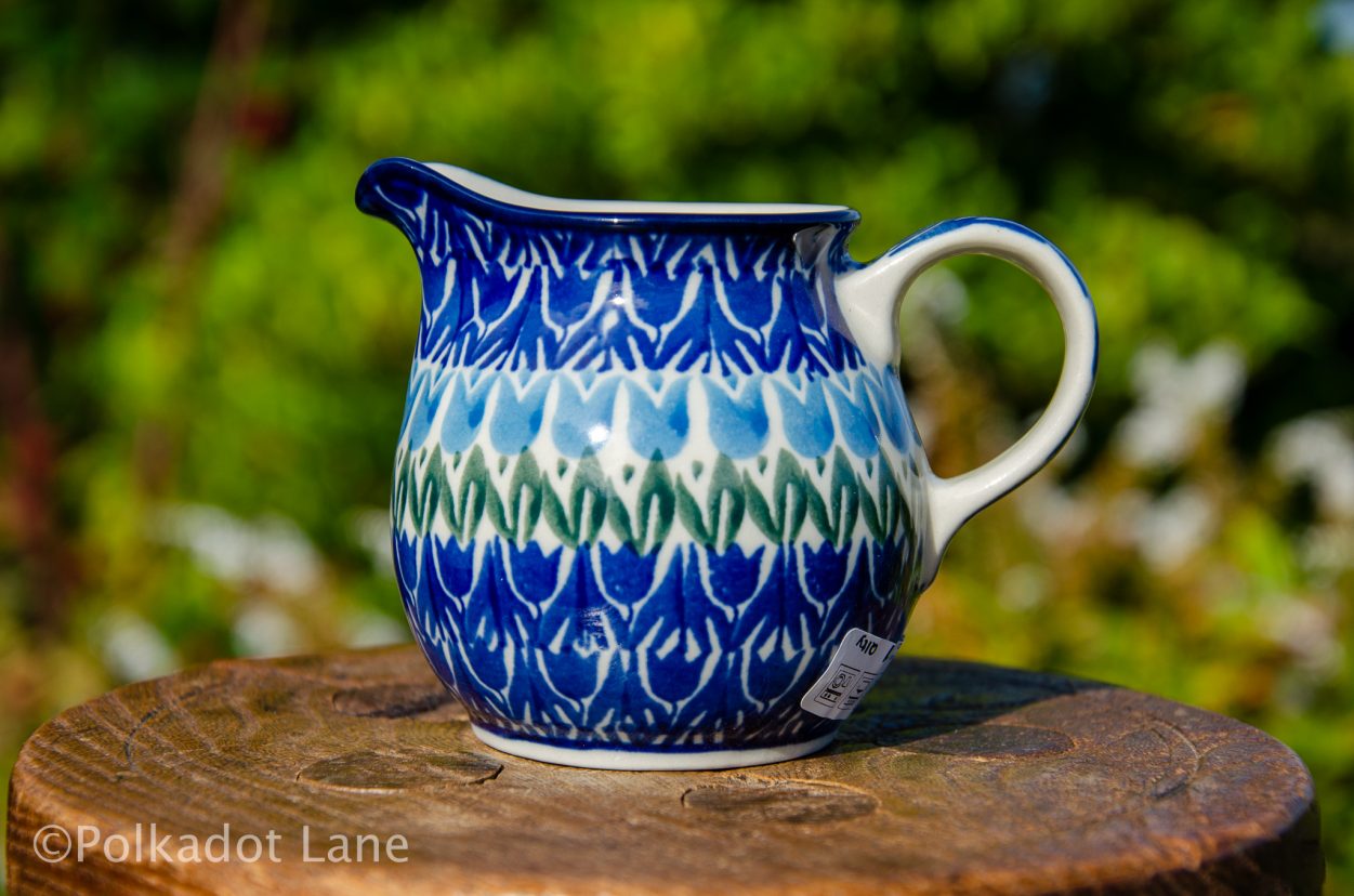 Small Milk Jugs teatime - Polkadot Lane Polish Pottery shop uk