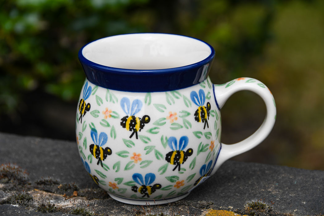Bee Pattern Small Mug - Polkadot Lane