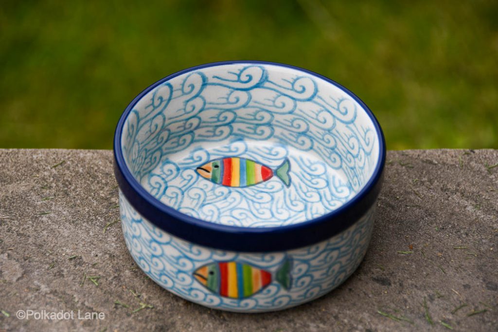 Fish in the Sea Ramekin Polish Pottery from Polkadot Lane UK shop