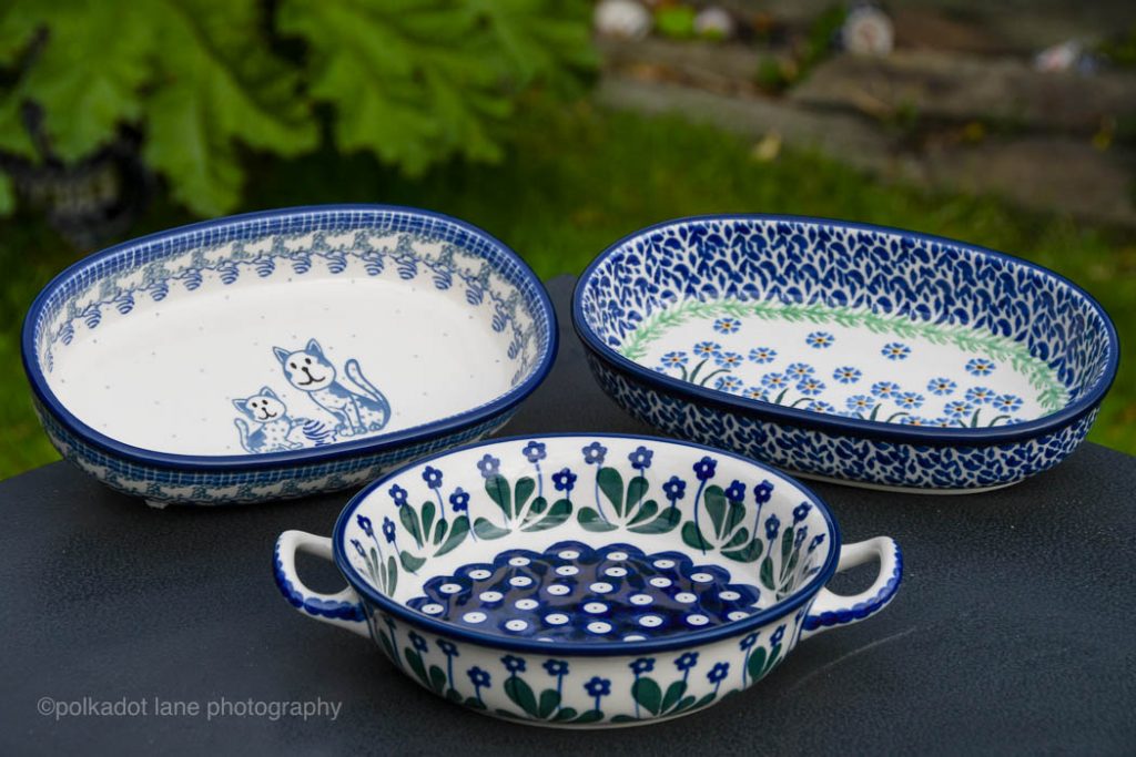 Polish Pottery Tableware Plates Bowls Polkadot Lane UK