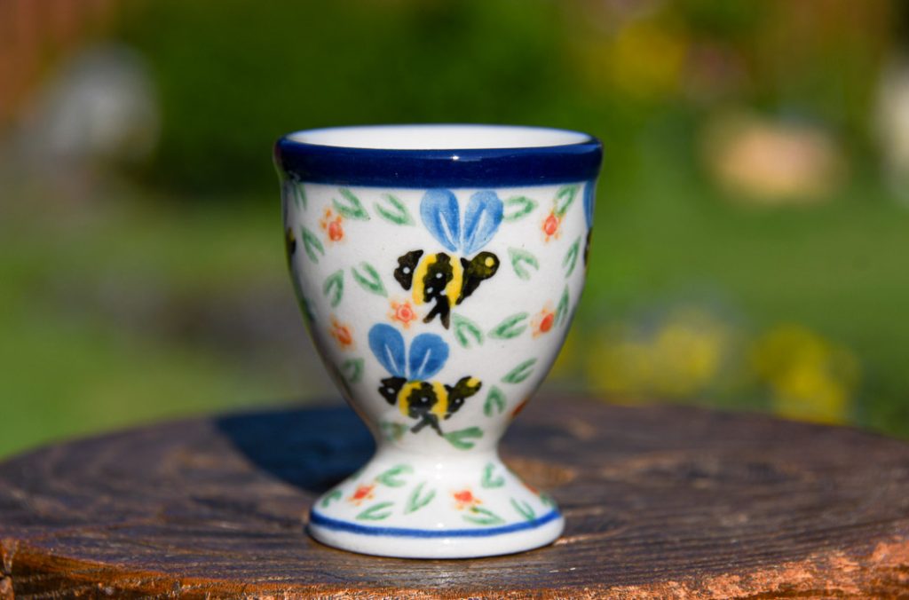 Polish Pottery Egg Cups Tableware - Polkadot Lane Polish Pottery